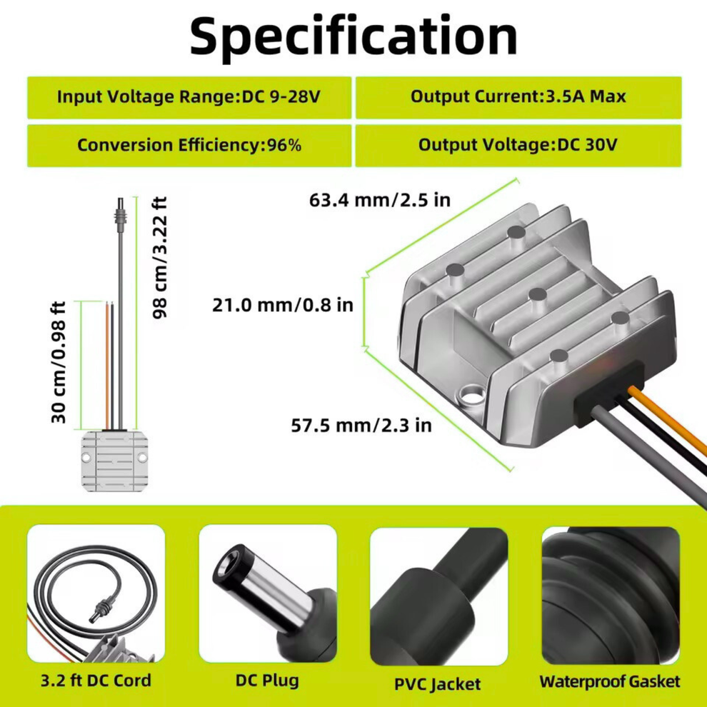 Starlink Mini 12V–30V Hardwire Power Booster – 4X4 LAB